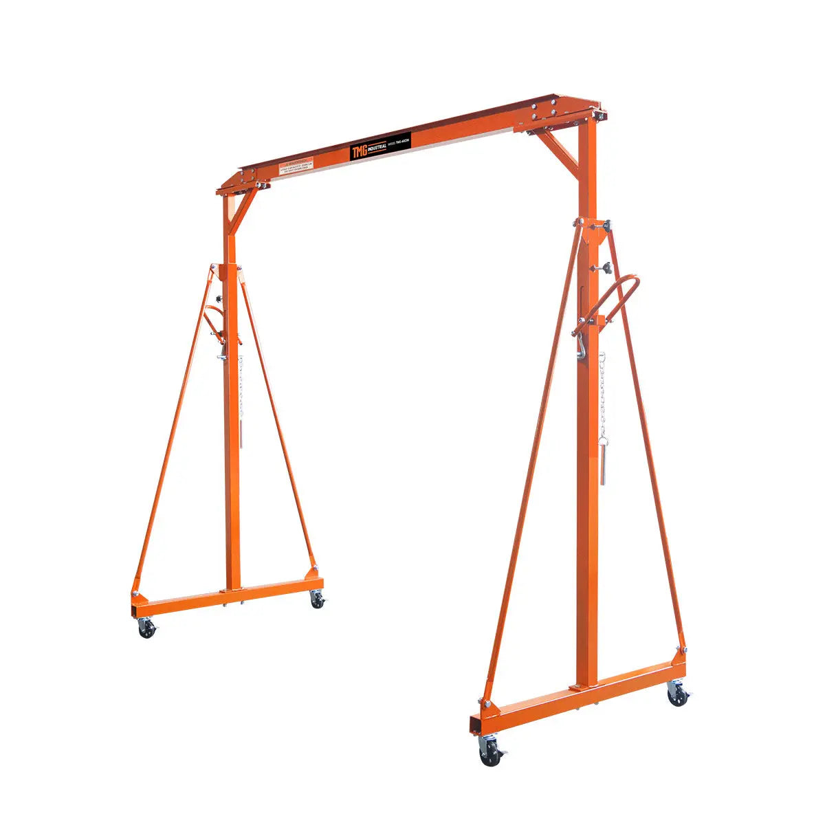 1100-lb Adjustable Height All-Steel Gantry Crane, Auto-Lock, 95" Min.