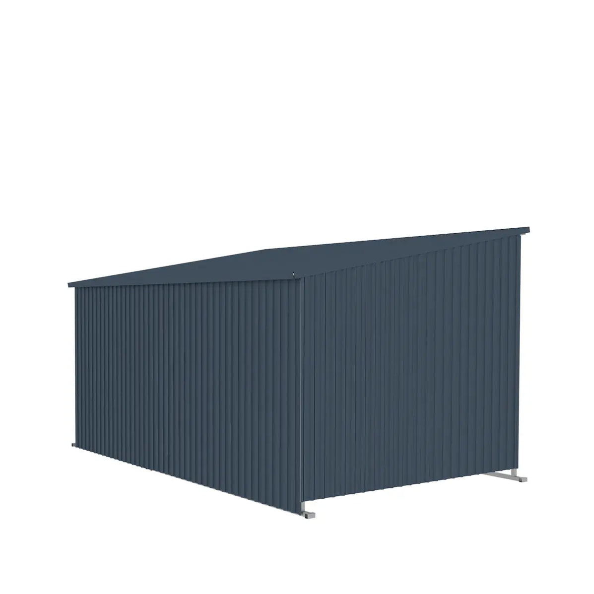 TMG 12' x 20' Galvanized Metal Livestock Shed with Skid Mount Base