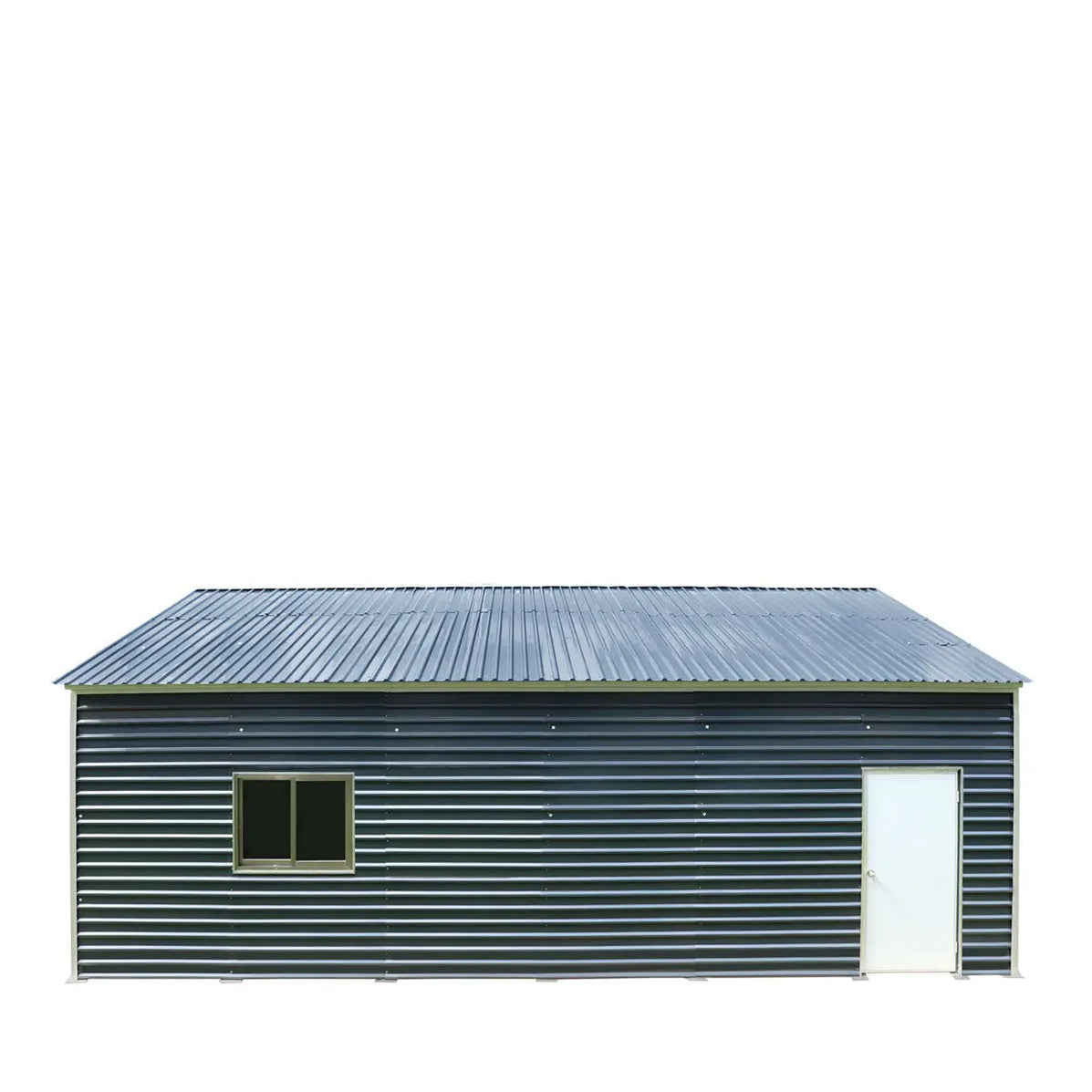 26’ x 30’ Metal Garage Shed, 9’ High Double Front Doors, 14’ Peak, 780