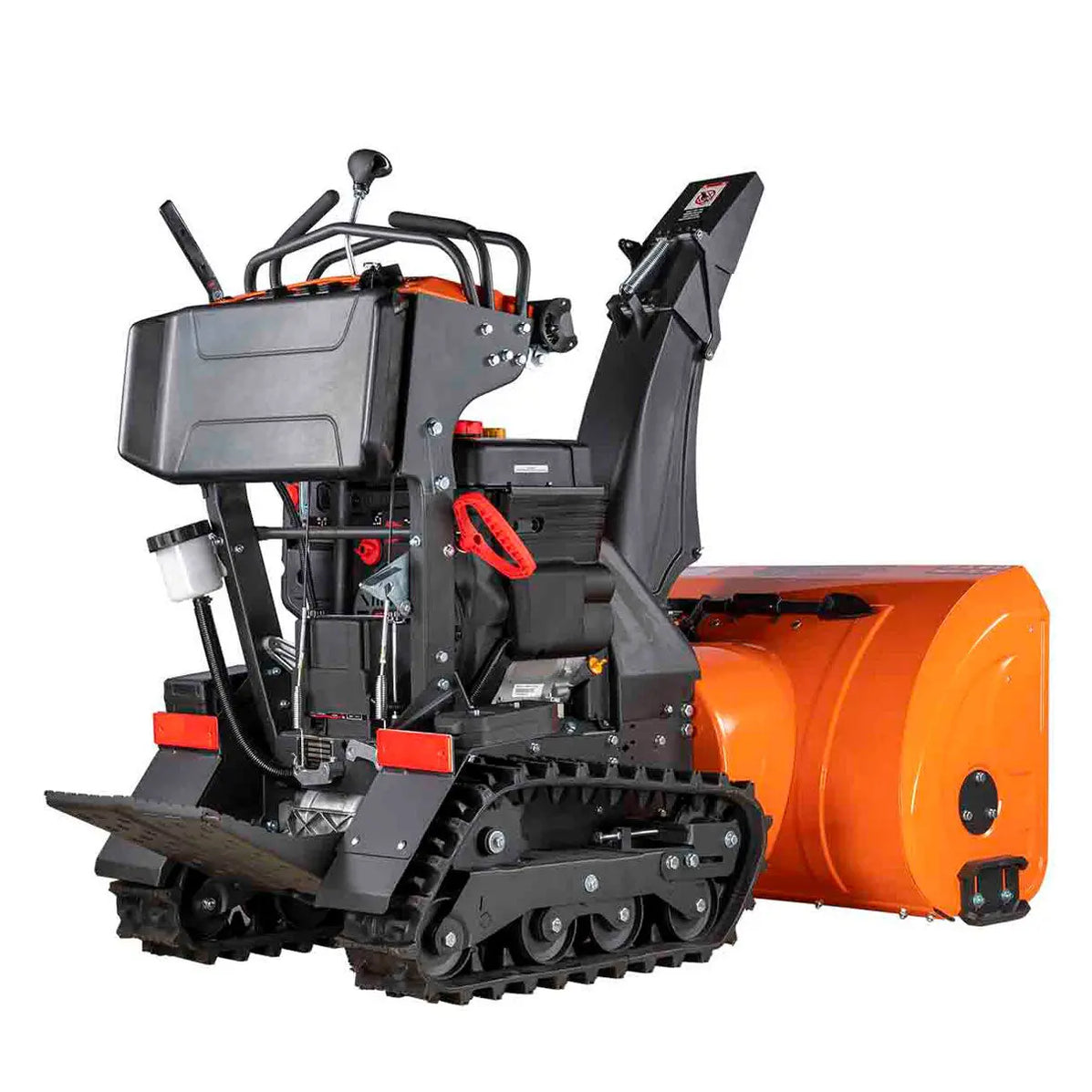 34" Stand-On Gas-Powered Snow Blower, Dual Stage, Rubber Track, LED Li