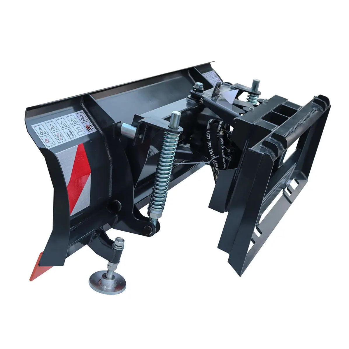 1.8 m Skid Steer Dozer Blade/Material Pusher, 30° Left/Right, Bolt-On