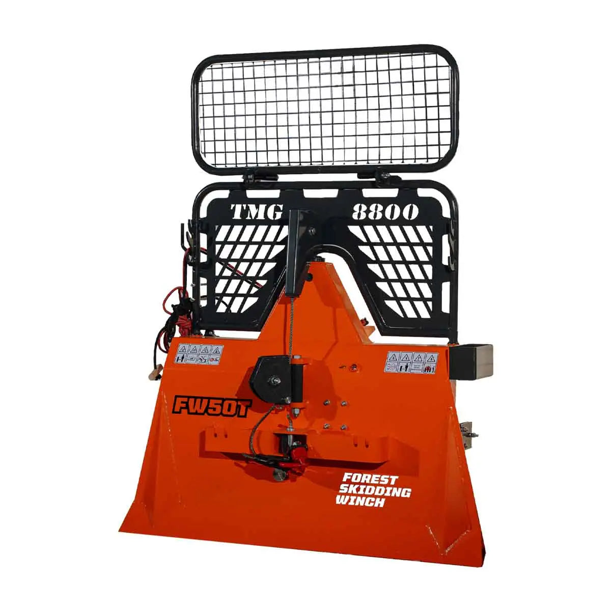 TMG 8800 lb Skidding Winch Pro, 3-Point Hitch for 30-50 HP Tractors