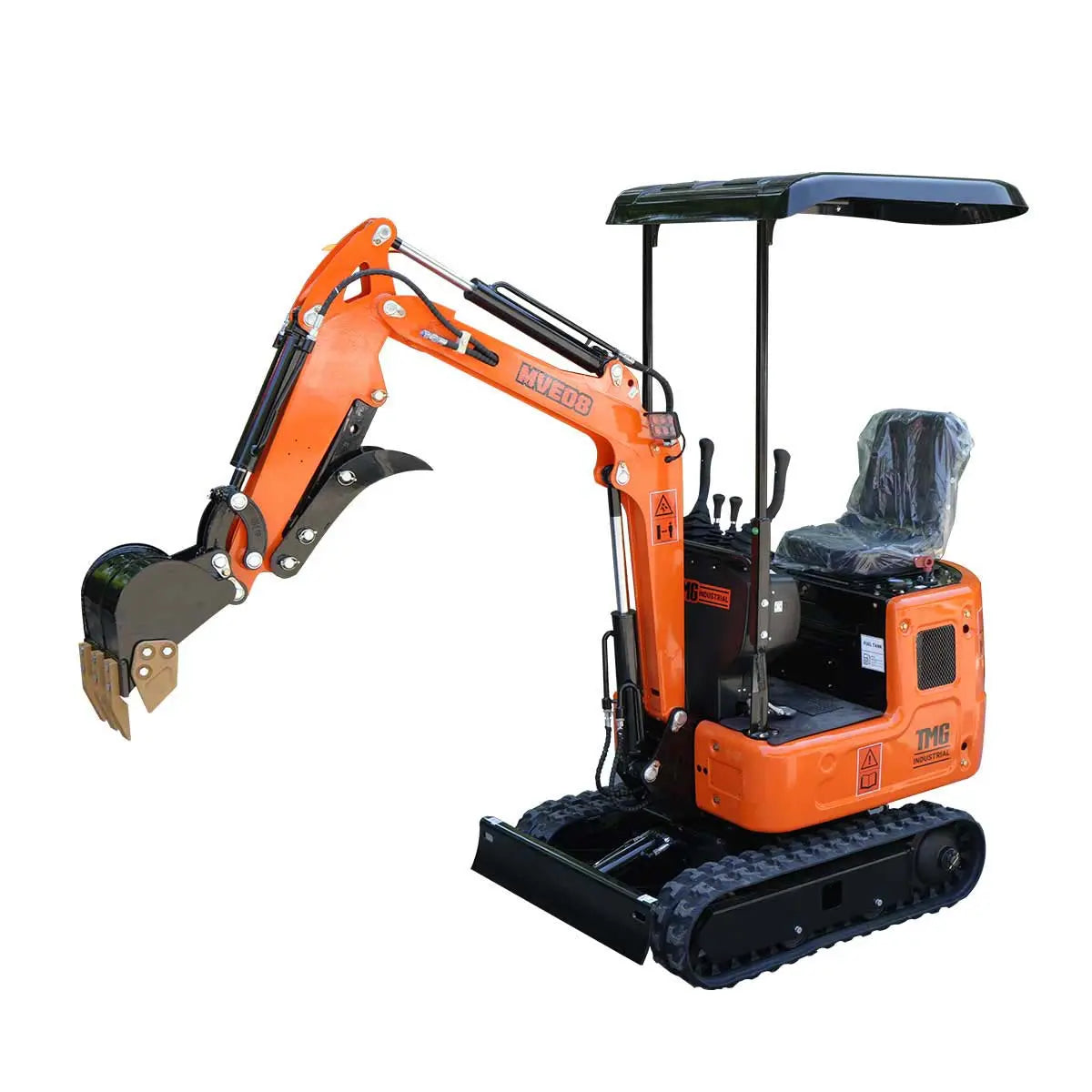 TMG Mini Excavator, 15 HP EPA Engine, 61.5" Depth, 1900 Lb Weight