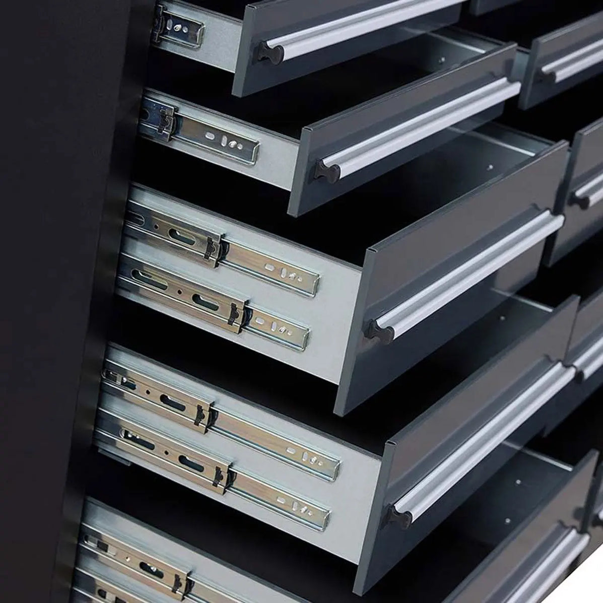 TMG Pro 7-Ft 17-Drawer Workbench w/ Stainless Top, Slides & Casters