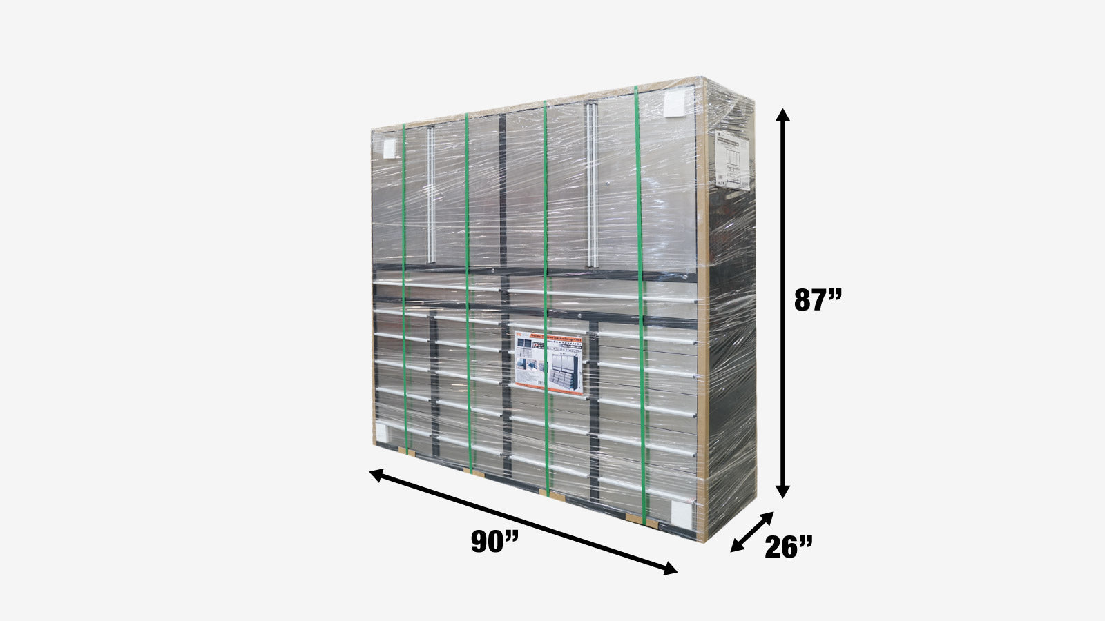 TMG Industrial Pro Series 7-Ft 22 Drawer Stainless Steel Storage Chest ...