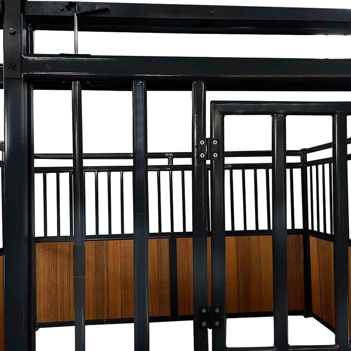 12’ Horse Stall Bamboo Panel, Vertical Bar Top, Front panel c/w Window