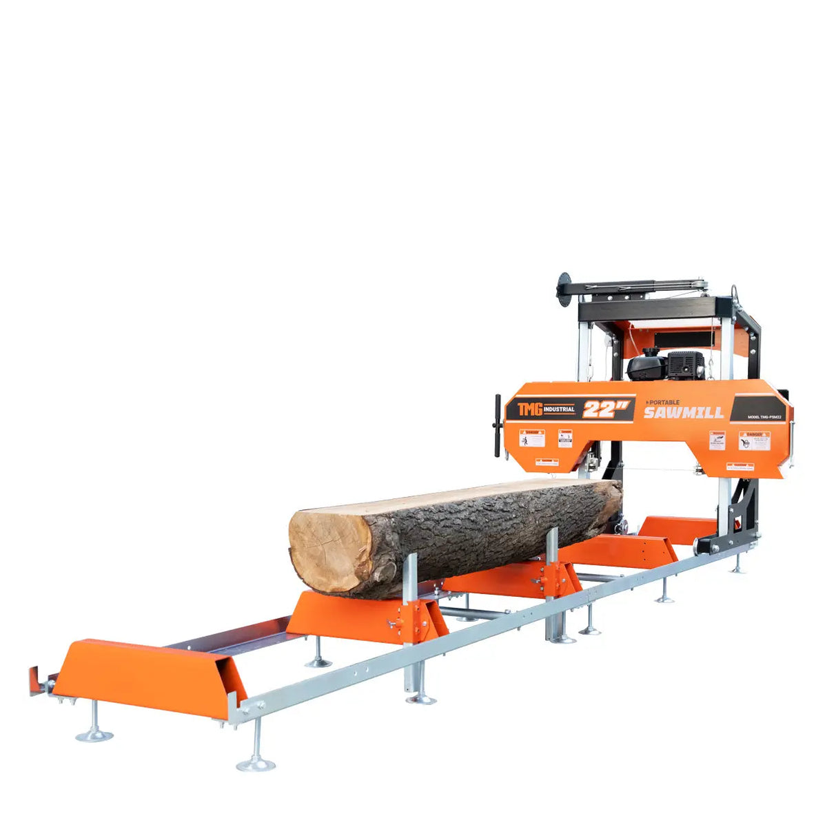 22" Portable Sawmill, 7 HP Kohler Command Pro Series Engine, 12’ Log L