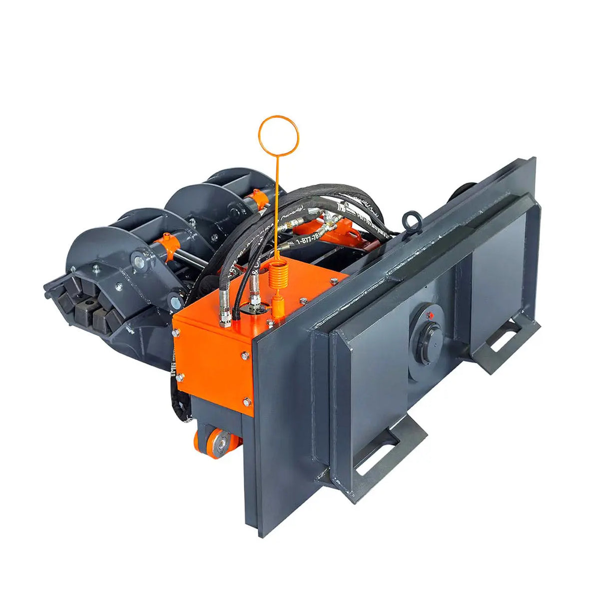 2500-lb Skid Steer Pole Setter, 45' Pole Capacity, 0°-100° Claw Rotati