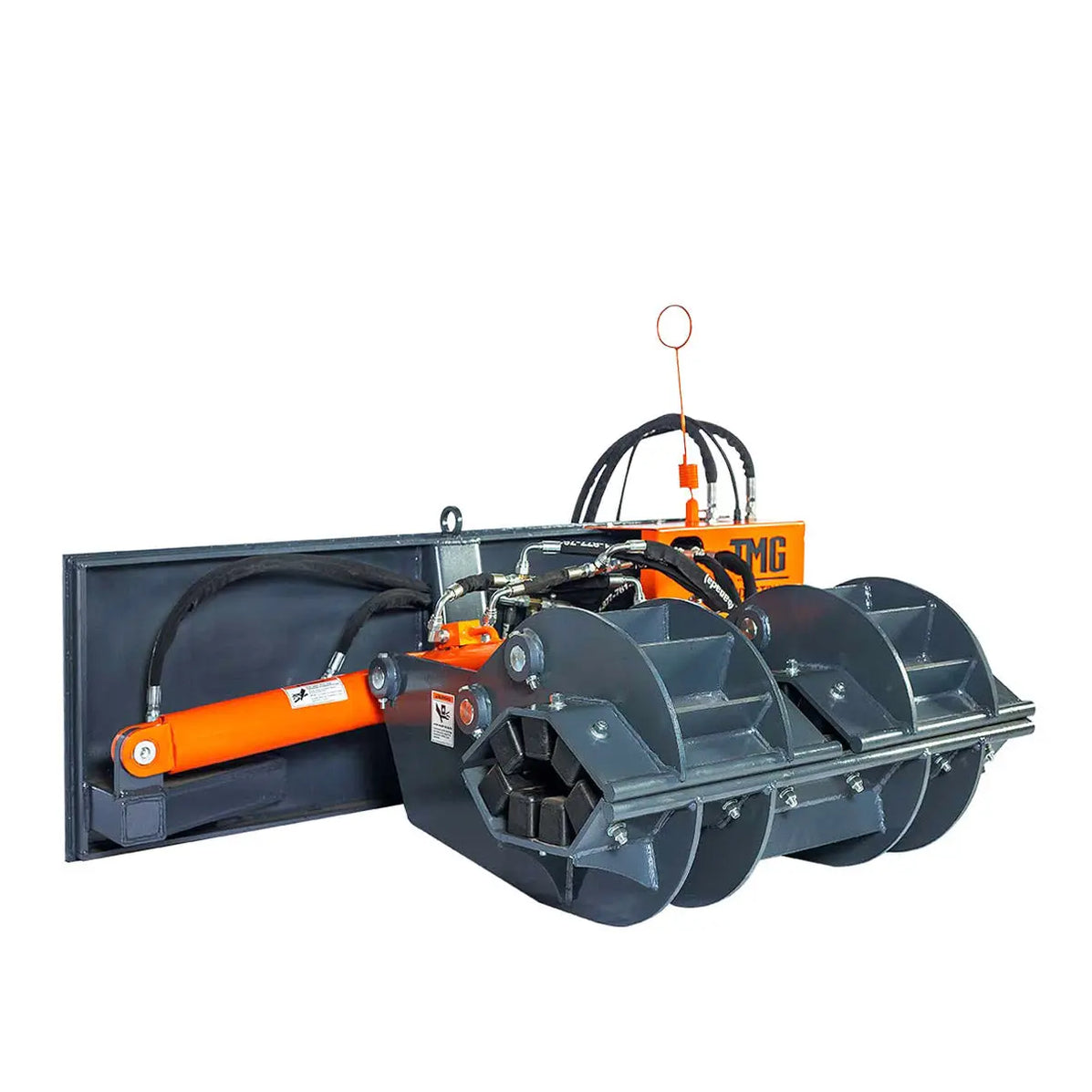 2500-lb Skid Steer Pole Setter, 45' Pole Capacity, 0°-100° Claw Rotati
