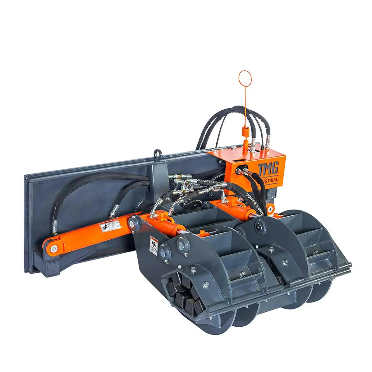 2500-lb Skid Steer Pole Setter, 45' Pole Capacity, 0°-100° Claw Rotati