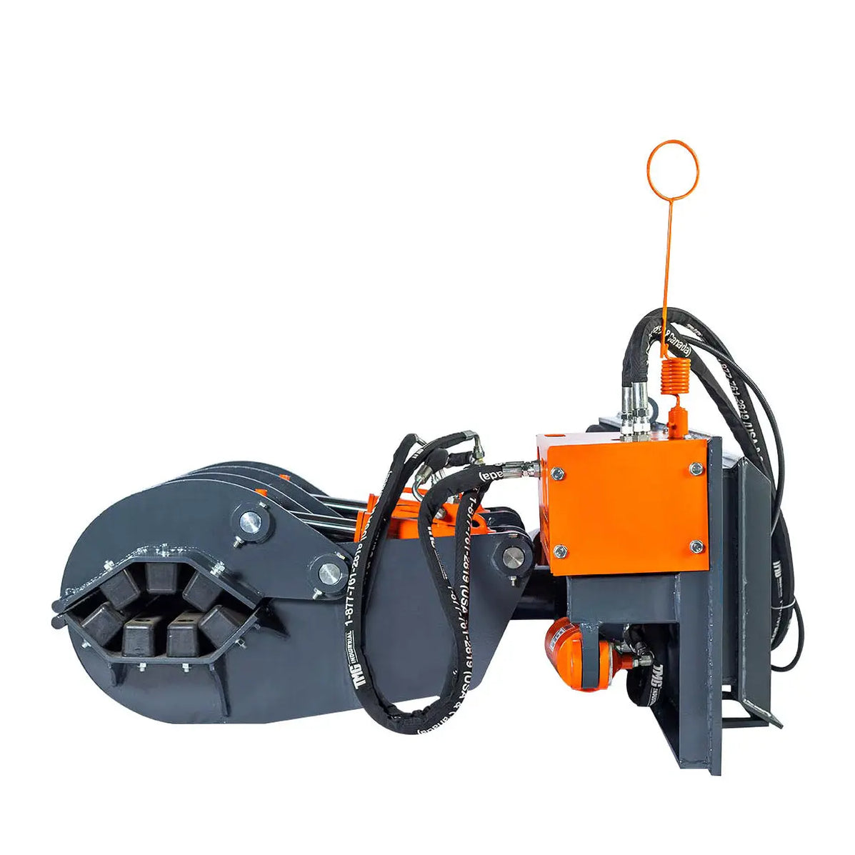 2500-lb Skid Steer Pole Setter, 45' Pole Capacity, 0°-100° Claw Rotati