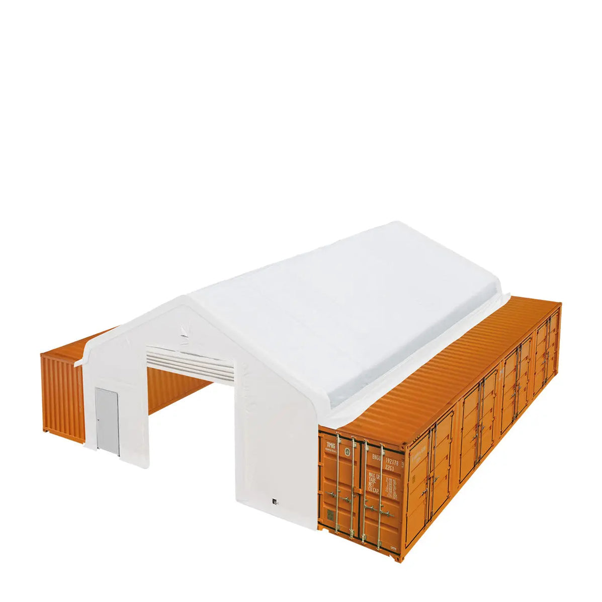 30' x 40' Container Peak Roof Shelter Pro Series with Heavy Duty 17 oz