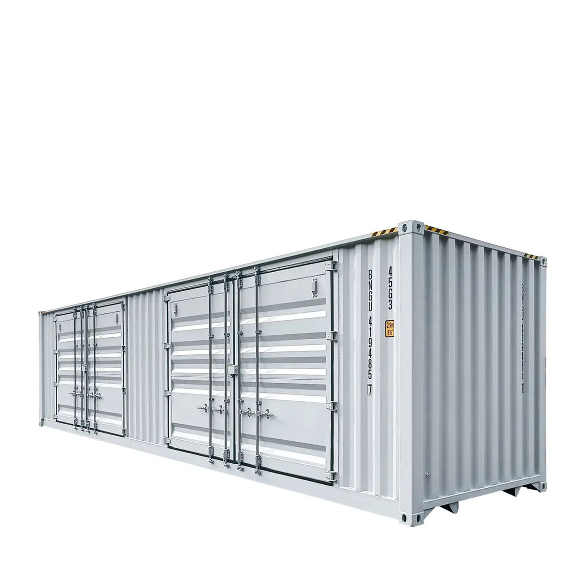 40-Foot High Cube Shipping Container with 2 Side Doors – One-Way Use S