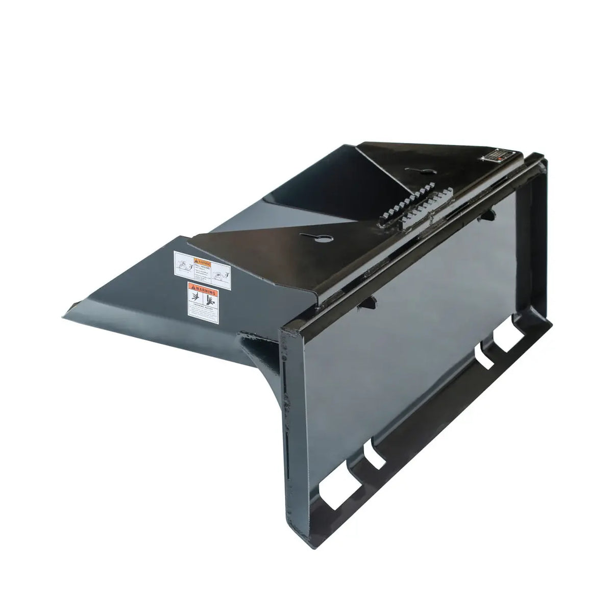 42" Heavy-Duty Skid Steer Tree Scoop, 1500-lb Capacity, Chain Slot, 30