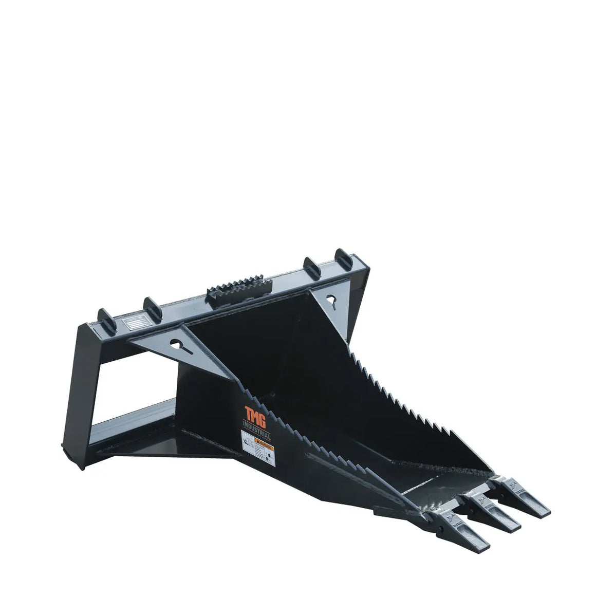 50" Skid Steer Stump Bucket Wrecker w/Universal Quick Attach Mount, Bo