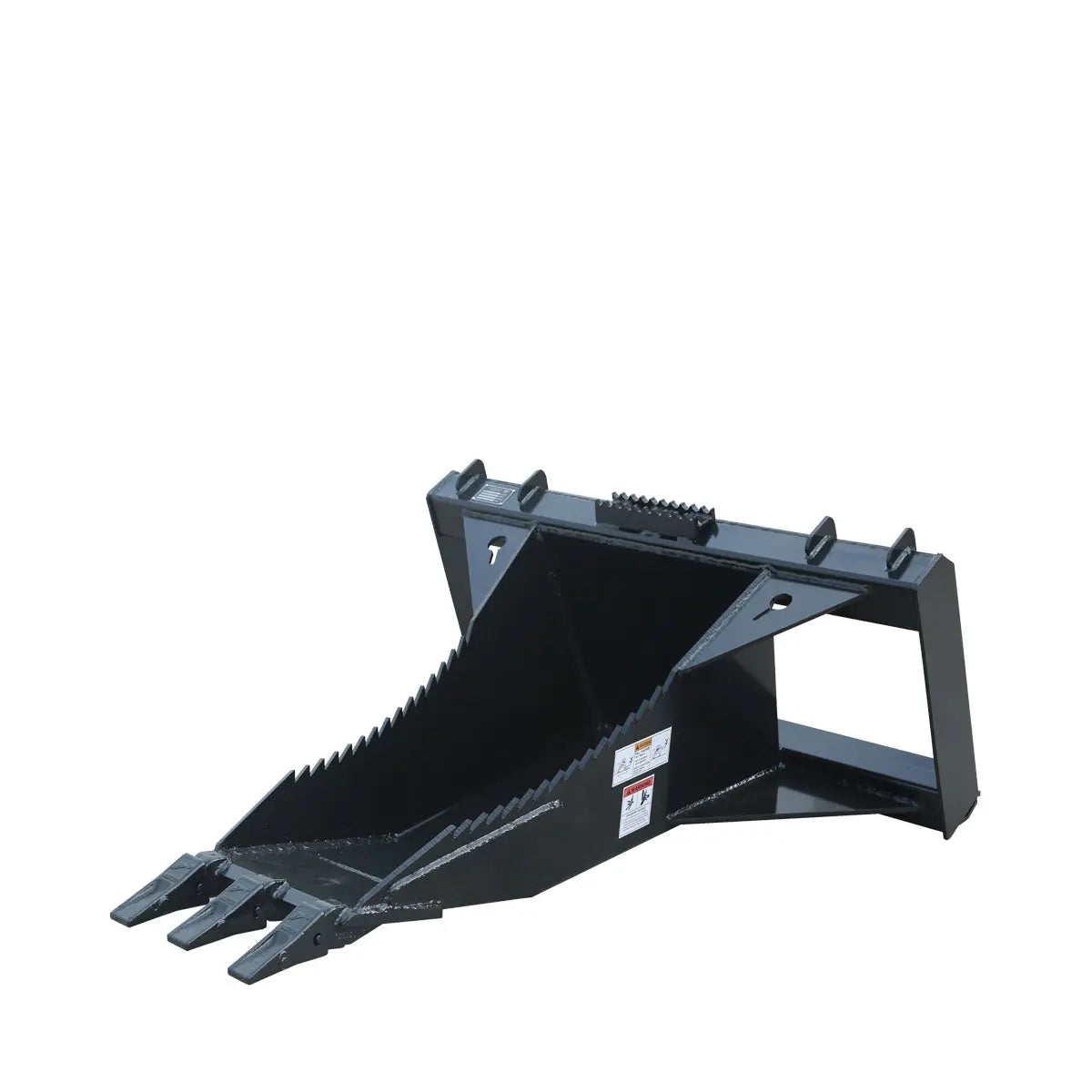 50" Skid Steer Stump Bucket Wrecker w/Universal Quick Attach Mount, Bo