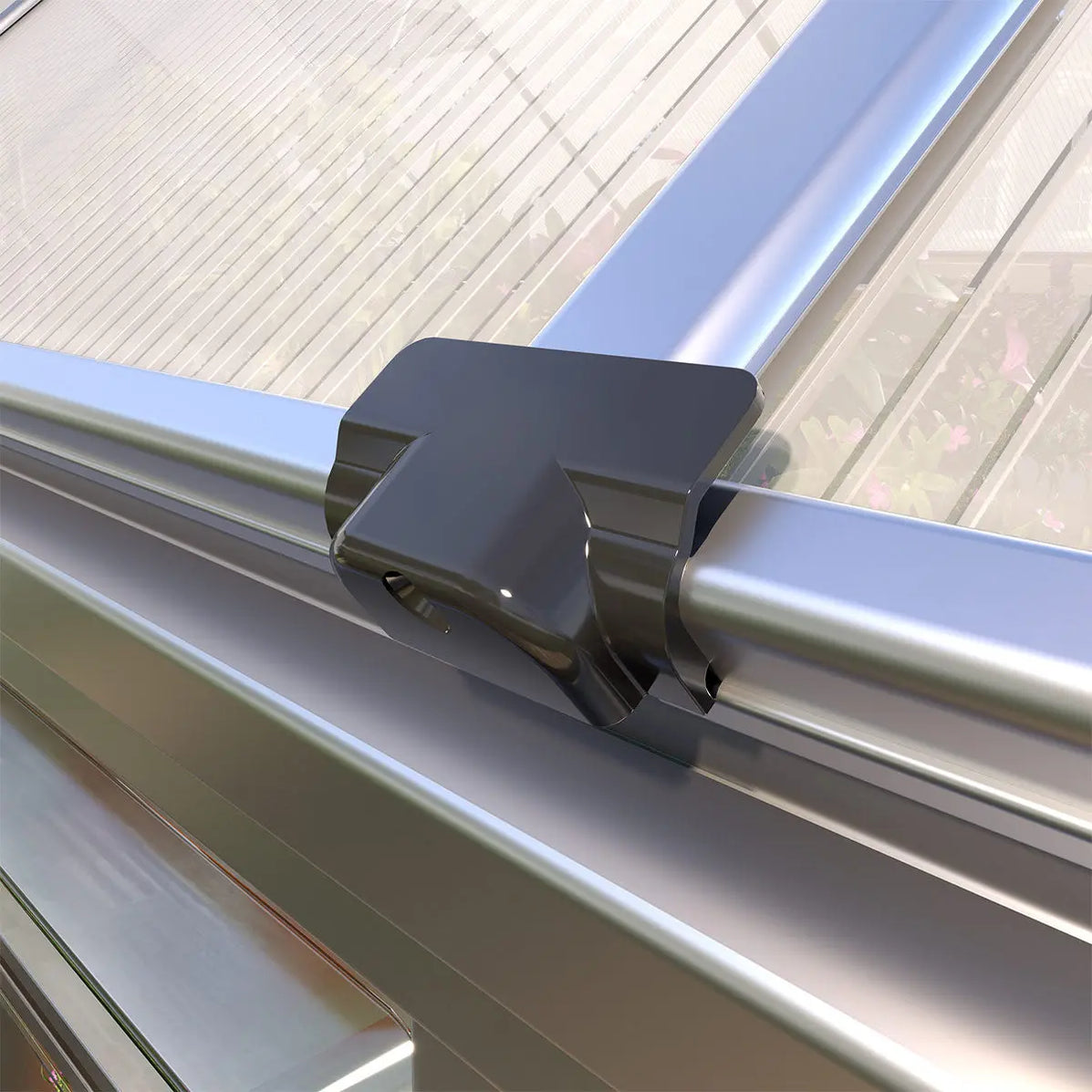 6’ x 12’ Crystal Clear Greenhouse, Aluminum Frame, Integrated Gutter