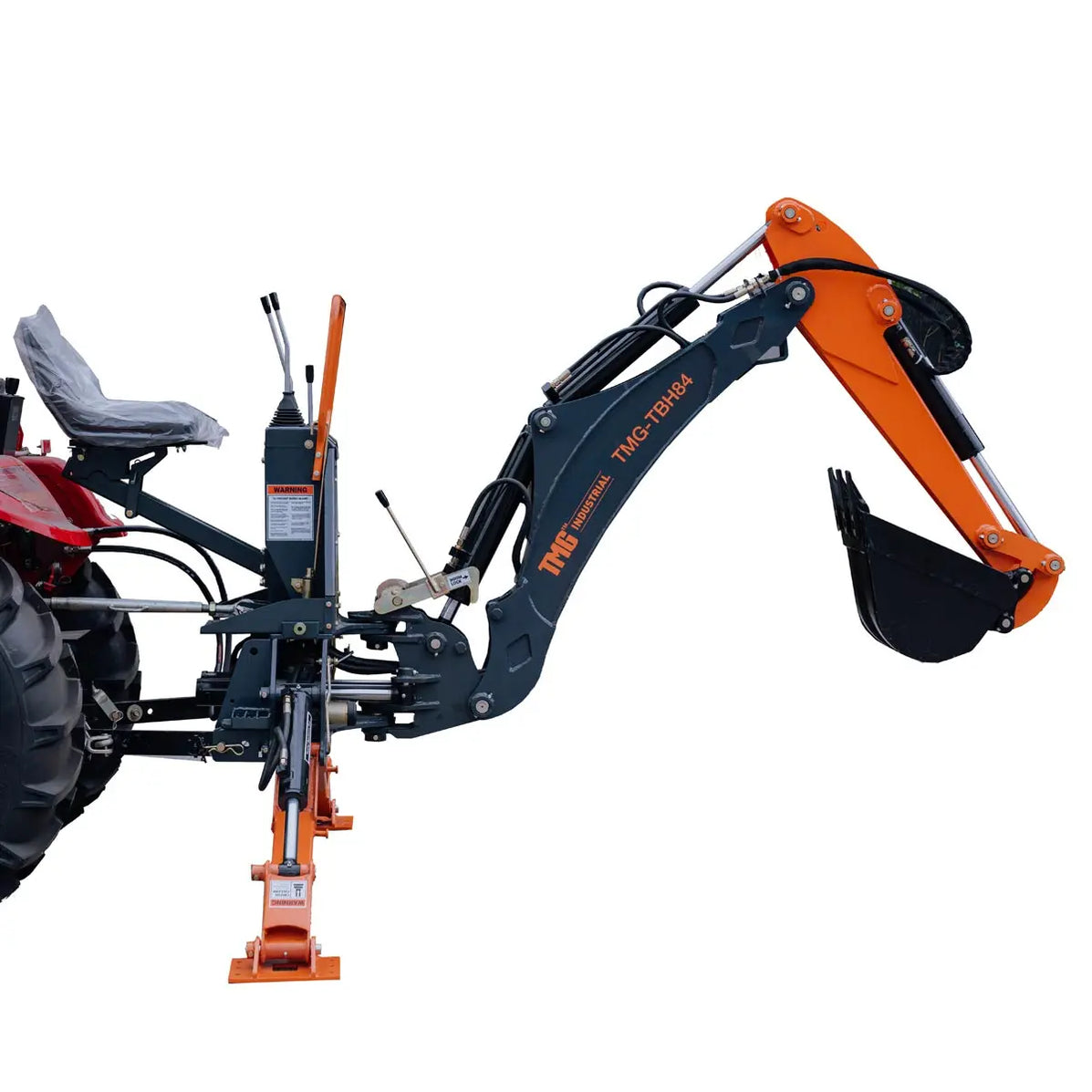 TMG 7' 3-Point Backhoe Attachment, 12" Bucket, 40-100 HP Tractor TBH84