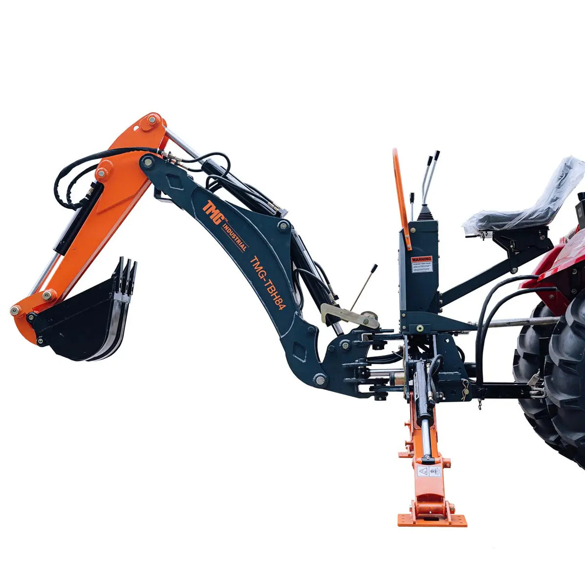 TMG 7' 3-Point Backhoe Attachment, 12" Bucket, 40-100 HP Tractor TBH84