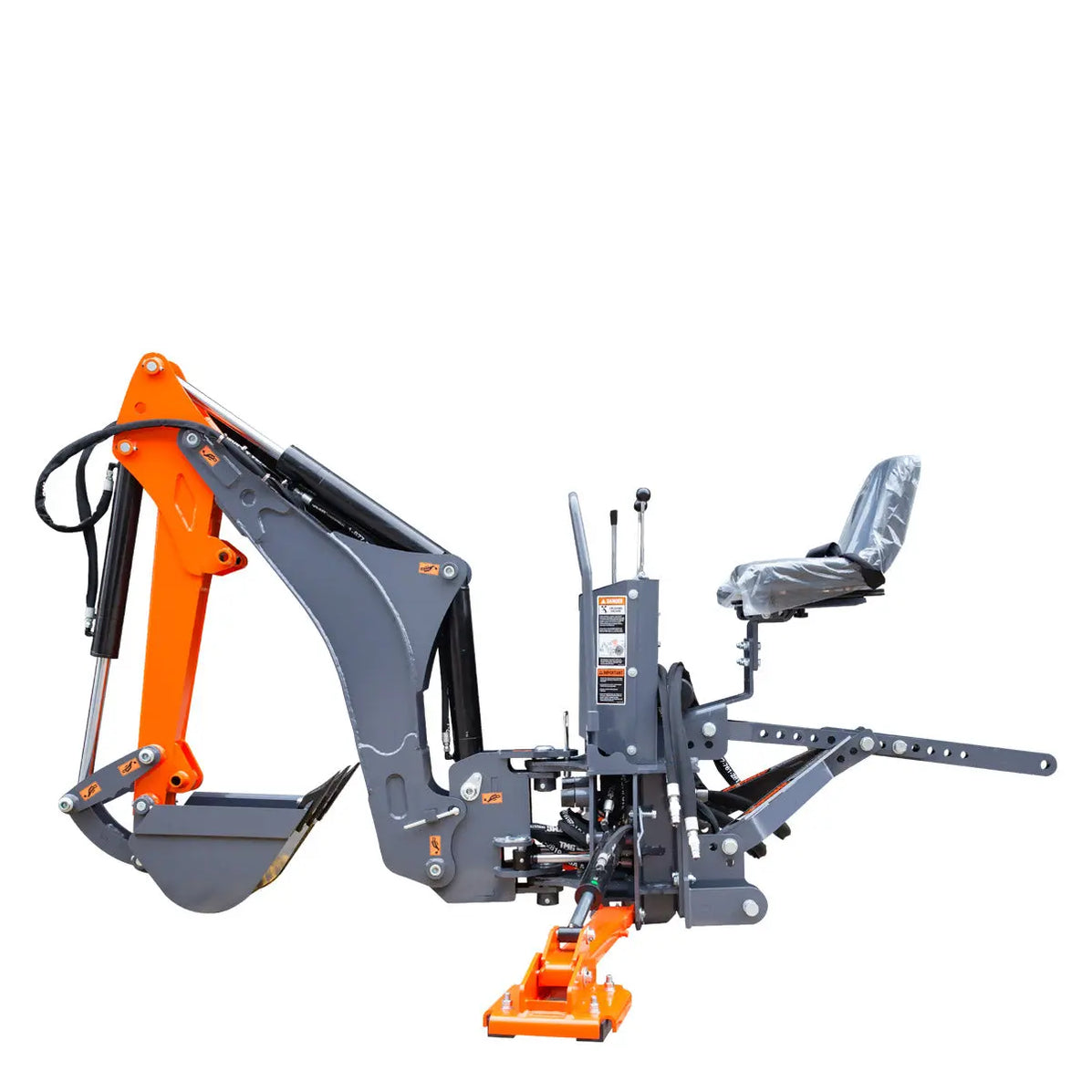 TMG 8' Tractor Backhoe Attachment with 12" Bucket & 180° Boom Swing