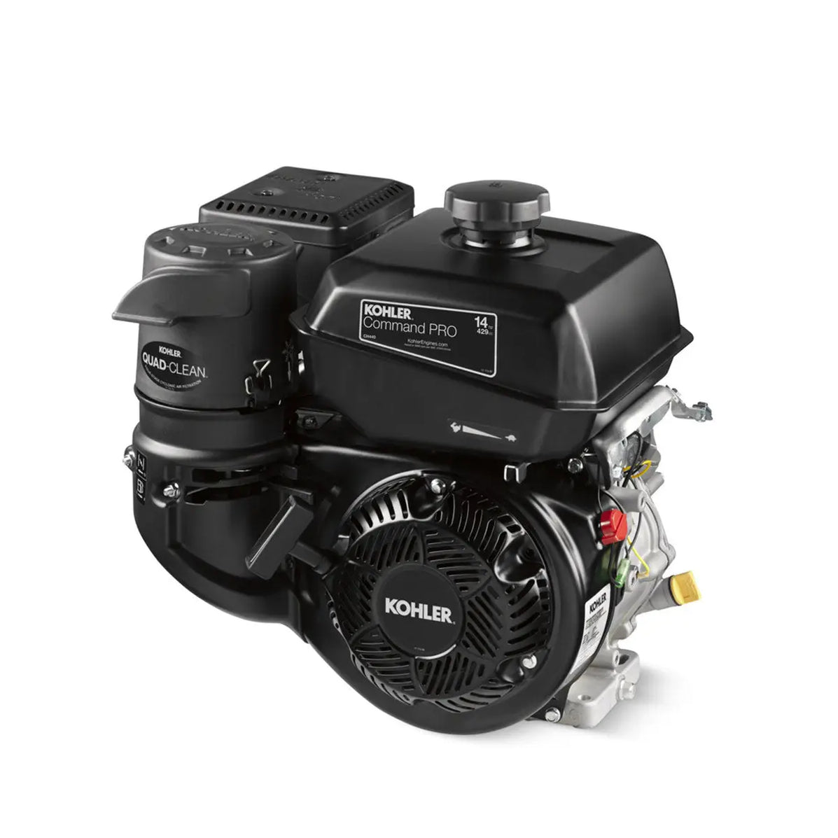 Kohler 14 HP Gasoline Engine, CH440 Command Pro Series, Quad-Clean™ Cy