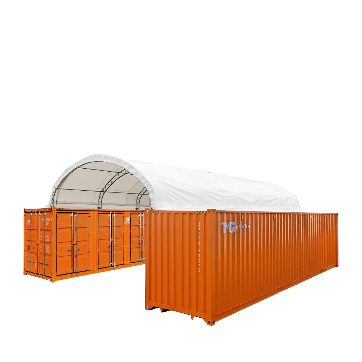 TMG 20' x 40' Pro Series Container Shelter with 17 oz PVC Cover