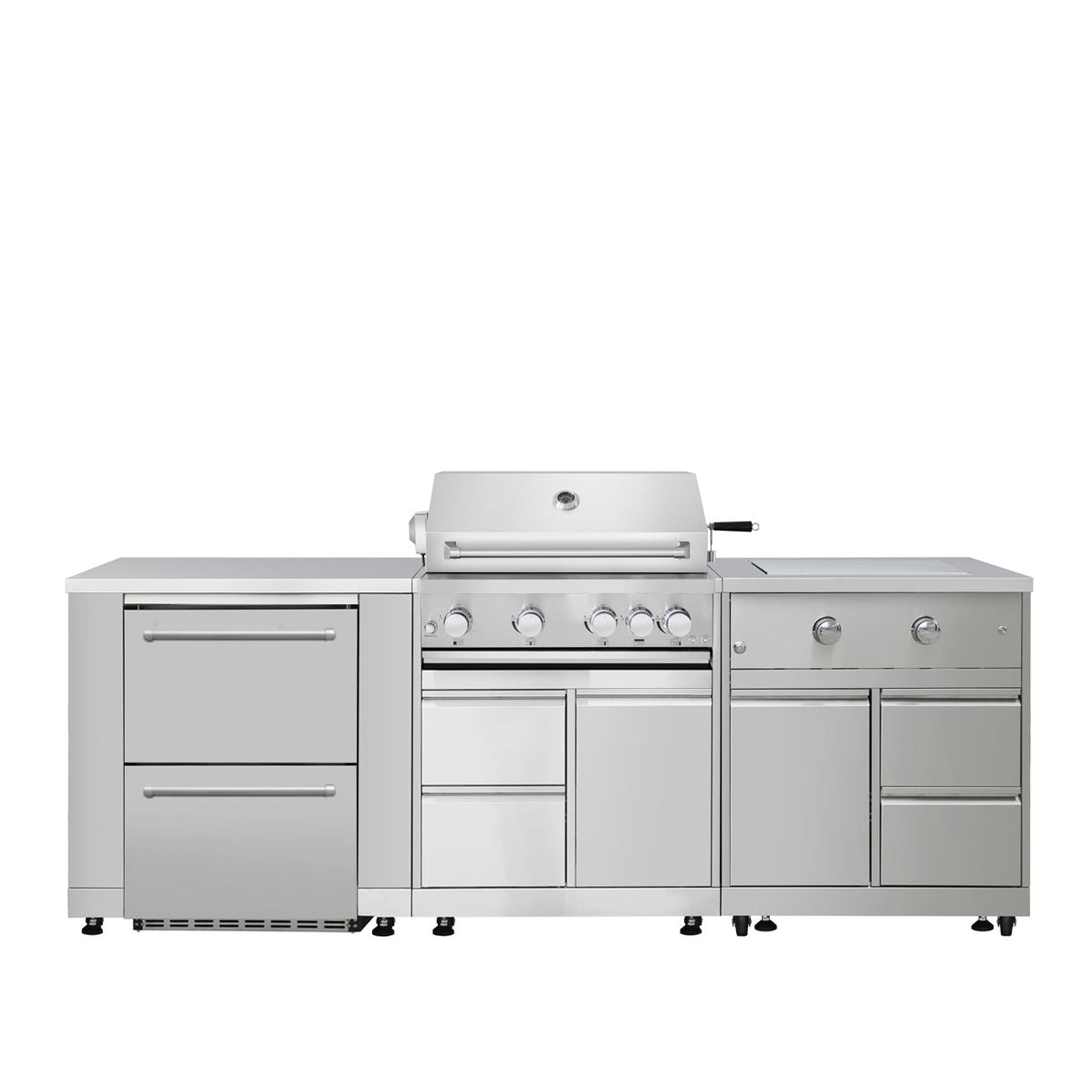 THOR Kitchen Pro Series 7-Piece Stainless Steel Modular Outdoor Kitche ...