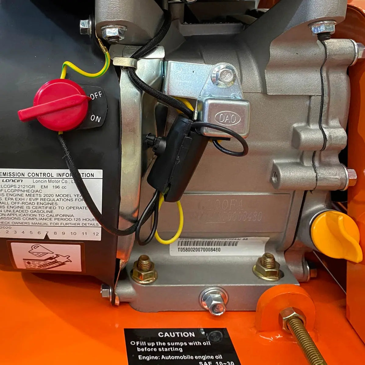 TMG Vibratory Plate Compactor, 3400 lb Force, 6.5 HP Loncin Engine